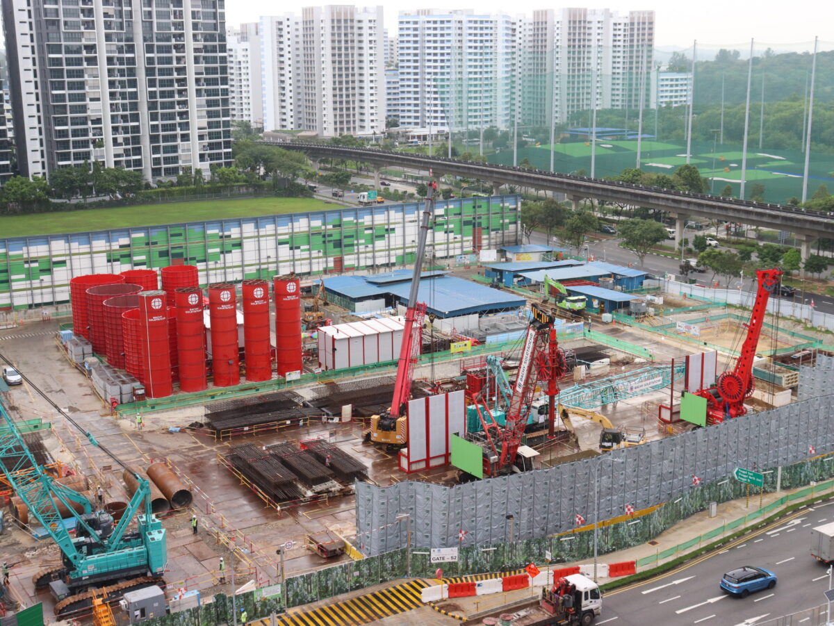 P103 Riviera Station First Panel Excavation - Bachy Soletanche Singapore
