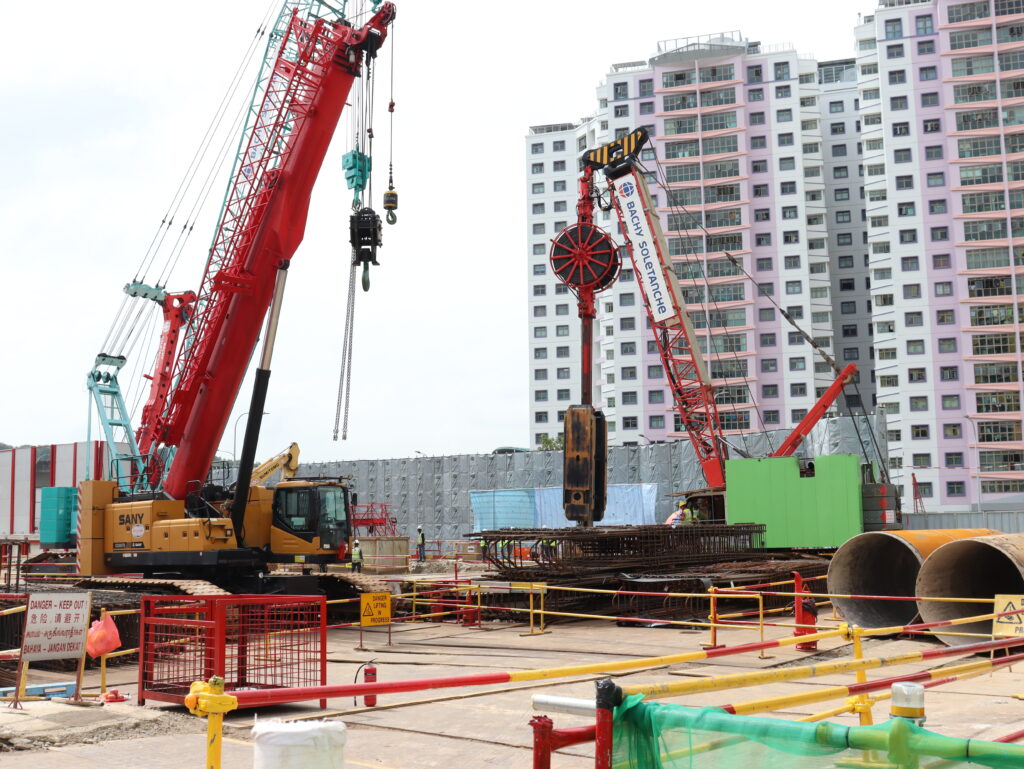 P103 Riviera Station First Panel Excavation - Bachy Soletanche Singapore